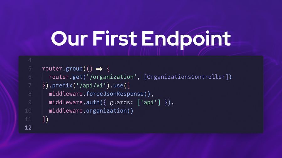Adding an API to an AdonisJS Web App: Our First API Endpoint to Get Our Organization's Details ...